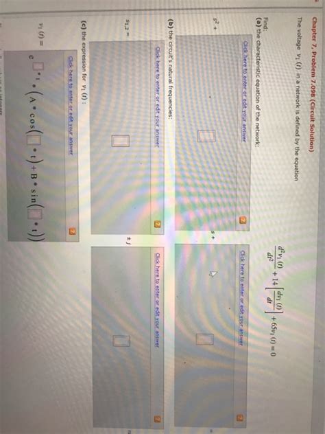 Solved Chapter 7 Problem 7098 Circuit Solution The