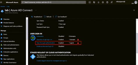 Configuring Sso Between Active Directory And Azure Using Pass Through