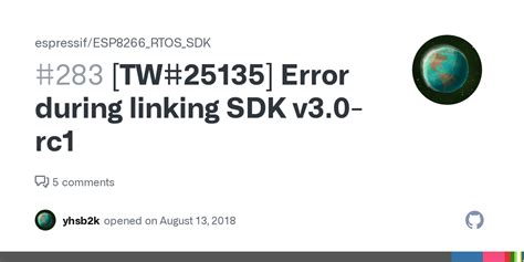 Tw Error During Linking Sdk V Rc Issue Espressif