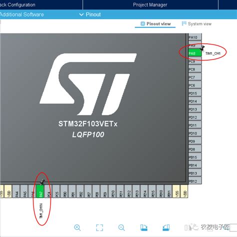 Stm32cubeide下配置stm32f103输出带死区的互补pwm波 电子发烧友网