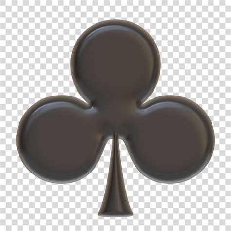 Assi Carte Da Gioco Simbolo Club Con Colori Neri Isolati Su Sfondo