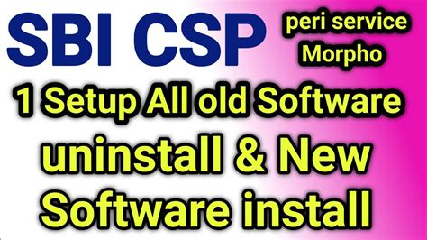 Sbi Csp 1 Setup All Software Install Peri Service Morpho Driver Youtube