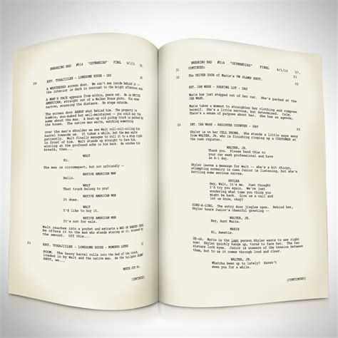 Breaking Bad Script Limited Signature Edition Rare T
