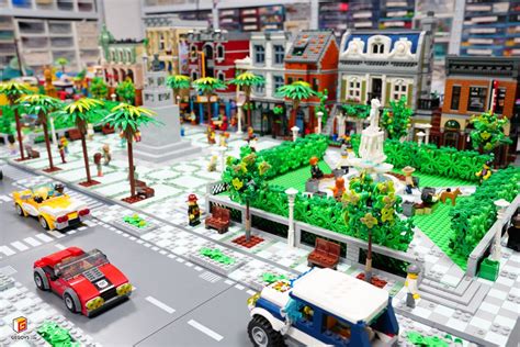 【gs的moc】乐高小镇 城市广场公园 Moc 乐乐镇的故事
