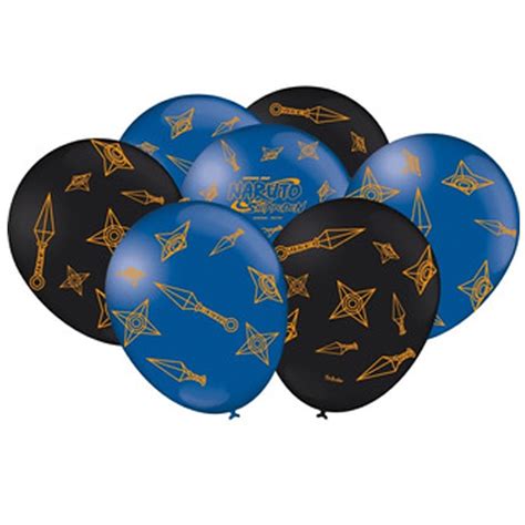 Balão Bexiga de Festa Naruto Nº Polegadas cm Pacote Unidades Shopee Brasil