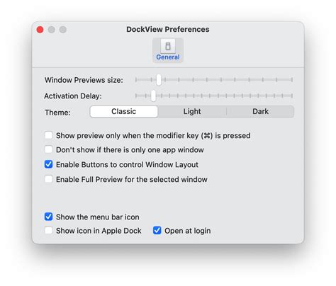 Mac Dock栏应用窗口预览dockview 颢宸小站