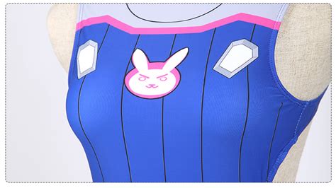 Hot Overwatch Ow Game D Va Swimsuit Swimwear Cosplay Costume Dva
