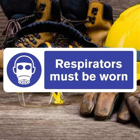 Respirator Must Be Worn Safety Sign Made In Britain The Safety