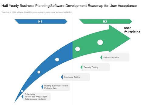 half yearly business planning software development roadmap for user acceptance background