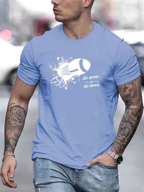 Go Hard Go Home Print T Shirt Tees Men Casual Short Sleeve T Temu Ireland
