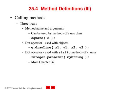 Ppt Chapter 25 Beyond C And C Operators Methods And Arrays In