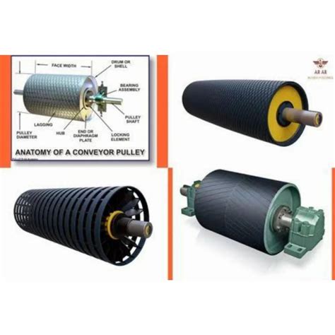 Carbon Steel Double Sprocket Tapered Roller Conveyor Head Tail Drum Pulley At ₹ 3500 Piece In