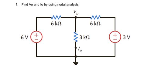 Solved Find Vo And Lo By Using Nodal Analysis Chegg