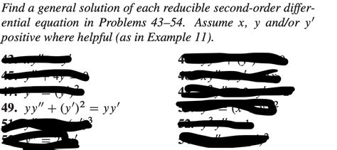 Solved Differenital Equations I Need Help With Problem 49