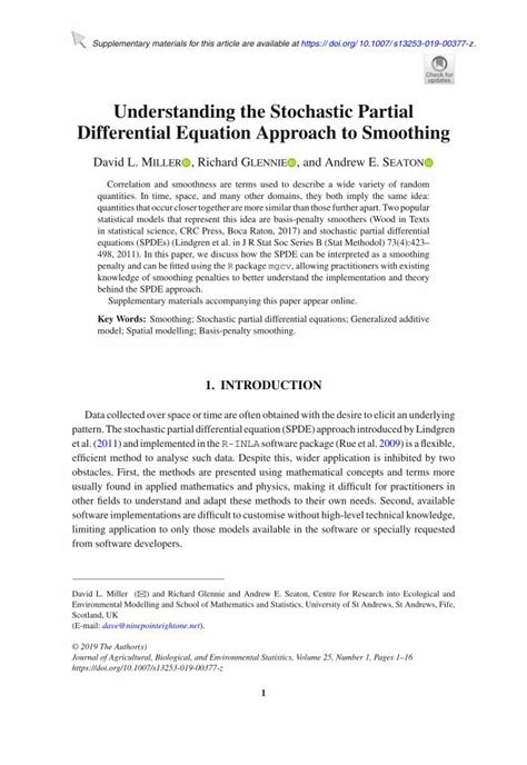 Pdf Understanding The Stochastic Partial Differential Equation A