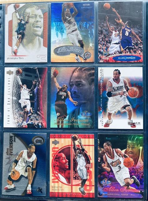 【目立った傷や汚れなし】nba セブンティ・シクサーズ アレン・アイバーソン シングルカード9枚セットの落札情報詳細 ヤフオク落札価格検索