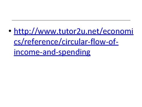 How The Macroeconomy Works The Circular Flow Of