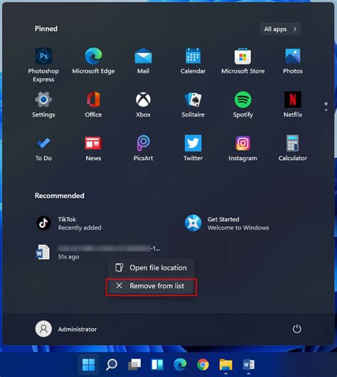 How To Hide Recent Files And Folders In Windows 11s Start Menu Minitool