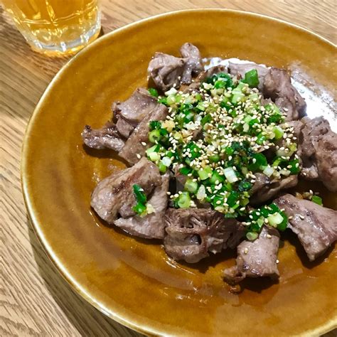 豚ハツのねぎ塩だれ 酒と泪とつまみとまちこ