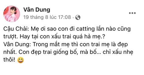 Vân Dung Khen đểu Con Trai Chải Nhan Sắc Trừu Tượng Giống Bố Nên