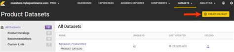 Create A Custom List Dataset Monetate Knowledge Base
