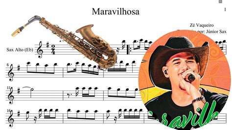 Partitura DEMO Maravilhosa Zé Vaqueiro Sax Alto YouTube