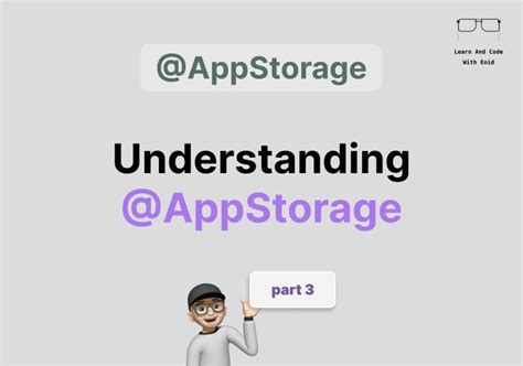Swiftui Understanding Appstorage Part 3 Is Now Available To Lacwe