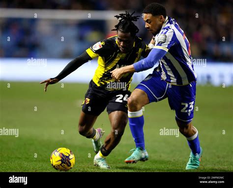 Watford S Tom Dele Bashiru Left And Sheffield Wednesday S Akin Famewo