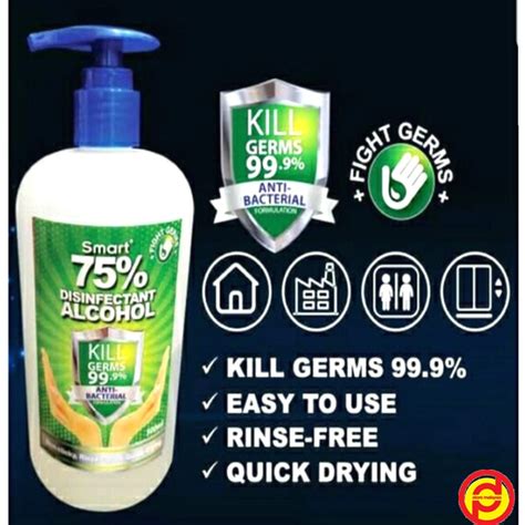 Ready Stock Smart Hand Sanitizer Disinfectant Non Sticky Quick