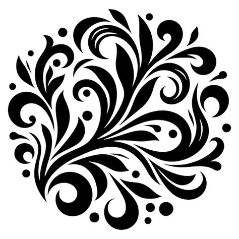 Premium Vector Floral Swirl Pattern