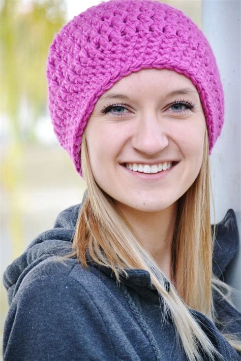 Hot Pink Beanie By Bocozian On Etsy 1500 Pink Beanies Hot Pink
