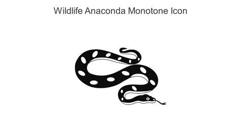 Wildlife Anaconda Monotone Icon In Powerpoint Pptx Png And Editable Eps Format PPT Example