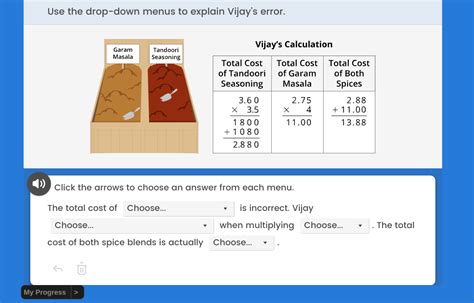 Solved Use The Drop Down Menus To Explain Vijays Error Click The