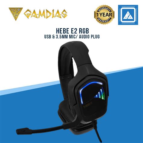 Gamdias Hebe E2 Rgb Usb And 35mm Mic Audio Plug Bluearm Computer Store