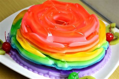Resep Dan Cara Membuat Puding Pelangi Sederhana Nan Cantik Manis Juga