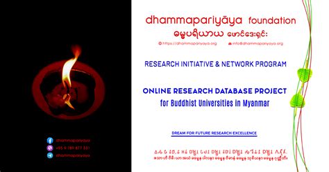 Dpf Research Repository Project Dhammapariyaya Foundation