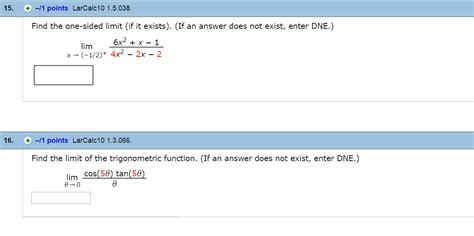 solved find the limit if an answer does not exist enter