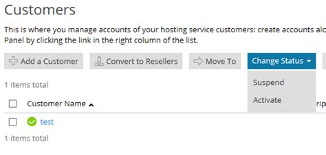 Unable To Activate Suspended Customer Or Subscription In Plesk The