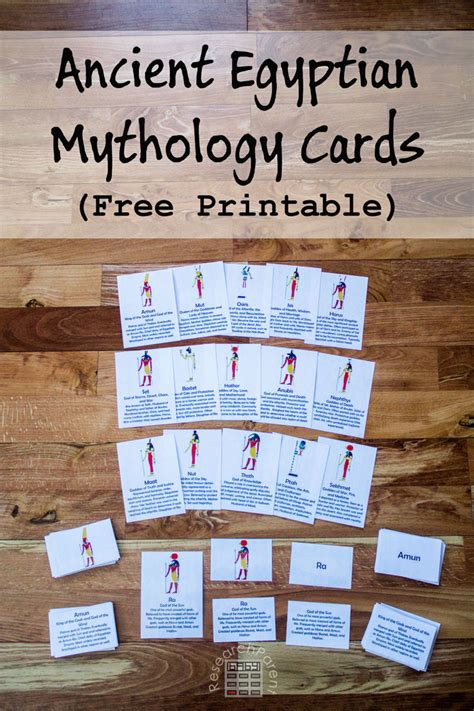 Ancient Egyptian Mythology Cards