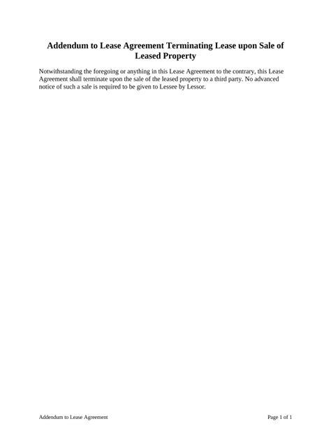 Addendum Lease Complete With Ease AirSlate SignNow