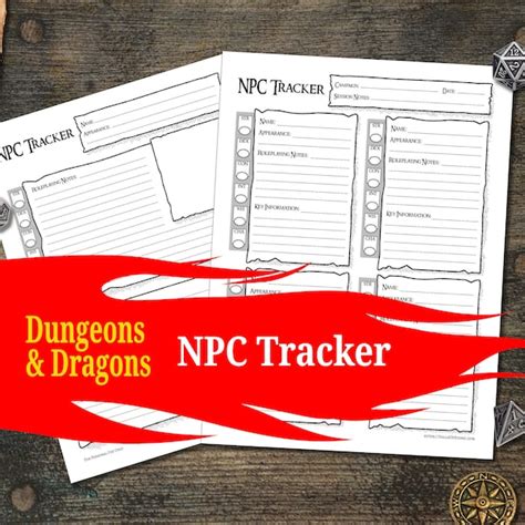 Npc Tracker Etsy