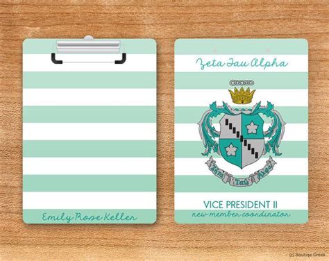 Zta Zeta Tau Alpha Striped Crest Sorority By Boutiquegreek On Etsy 29