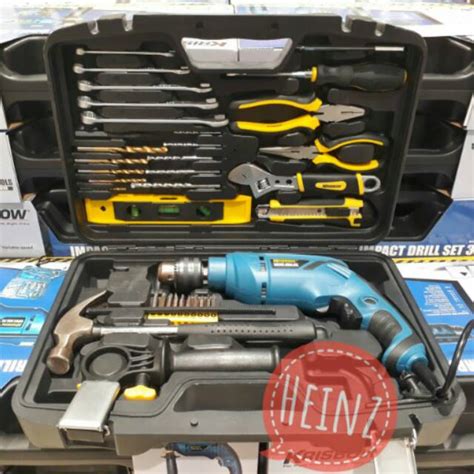 Krisbow Mesin Bor Listrik Beton 37 Pcs Impact Drill Set Krisbow