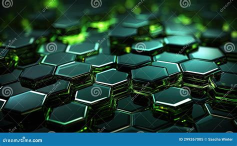 Green Nano Carbon Background Stock Image Image Of Abstract Nano