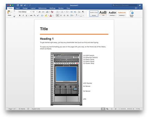 How To Add A Network Diagram To A MS Word Document Using ConceptDraw
