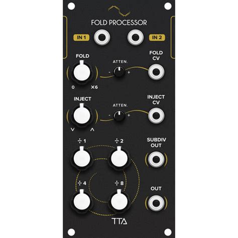 Tiptop Audio Fold Processor Eurorack Module 12 Hp Black Fold