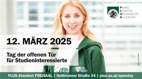 Save The Date Tag Der Offenen T R Am M Rz Universit T Salzburg