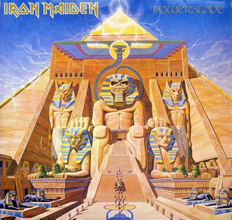 Iron Maiden Powerslave Printed In The Netherlands 12 Vinyl Album Cover