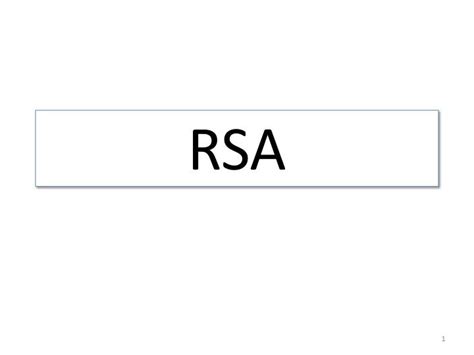 Ppt Rsa Powerpoint Presentation Free Download Id226872