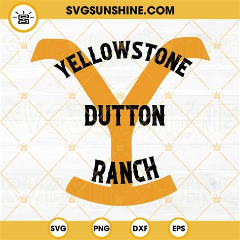 Yellowstone Dutton Ranch Svg Y Svg Yellowstone Logo Svg